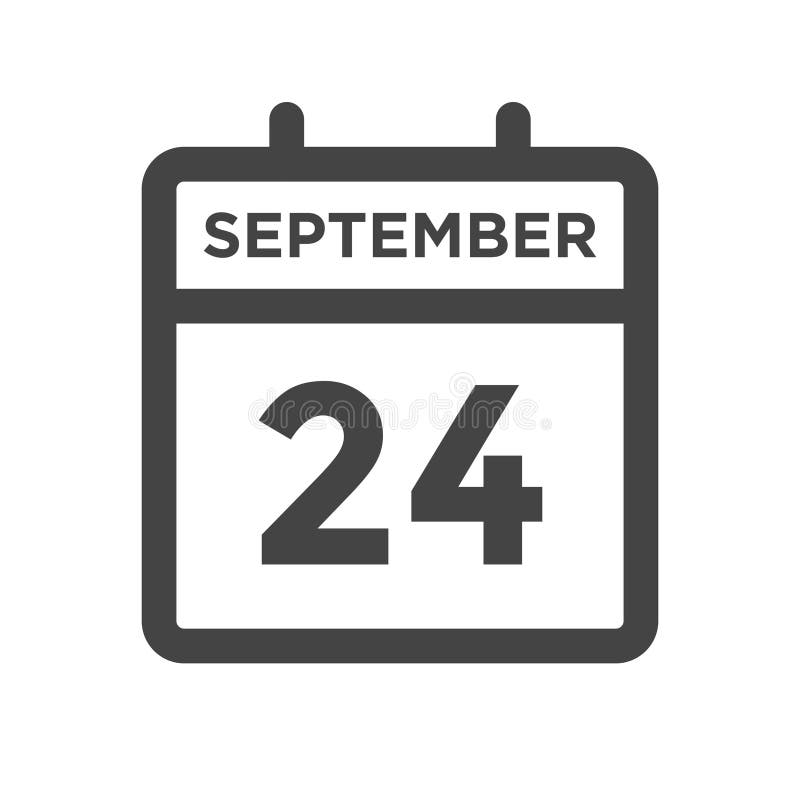 September 24 Calendar Day or Calender Date for Deadlines or Appointment ...