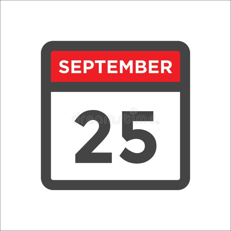 September 3 Calendar Icon with Day and Month Stock Vector ...