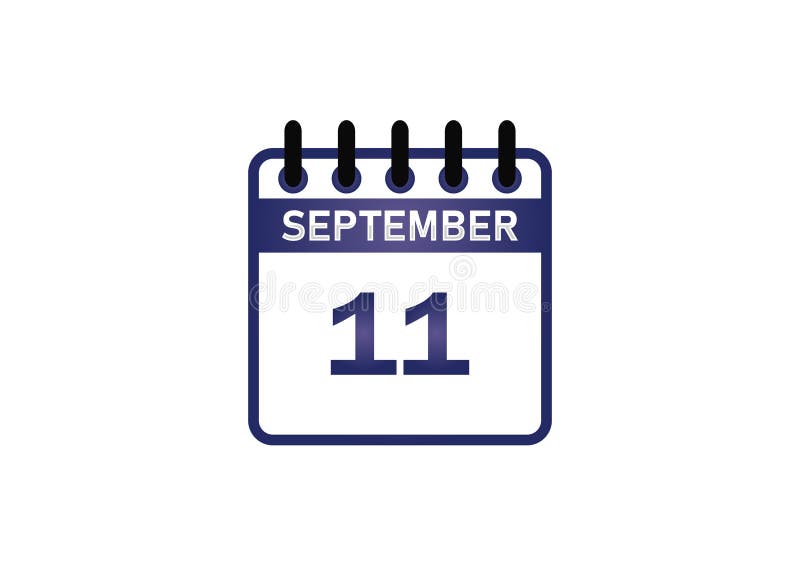 September 11 Calendar Icon stock illustration. Illustration of meeting ...