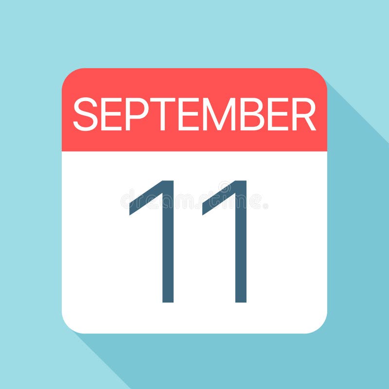 September 11 - Calendar Icon. Vector Illustration of One Day of Month ...