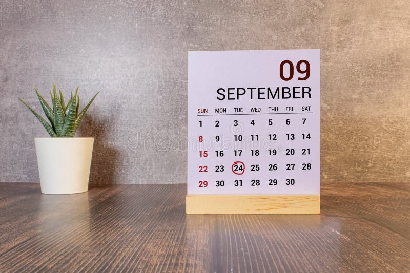 September 24 Date Cube White Background Stock Photo - Image of concept ...