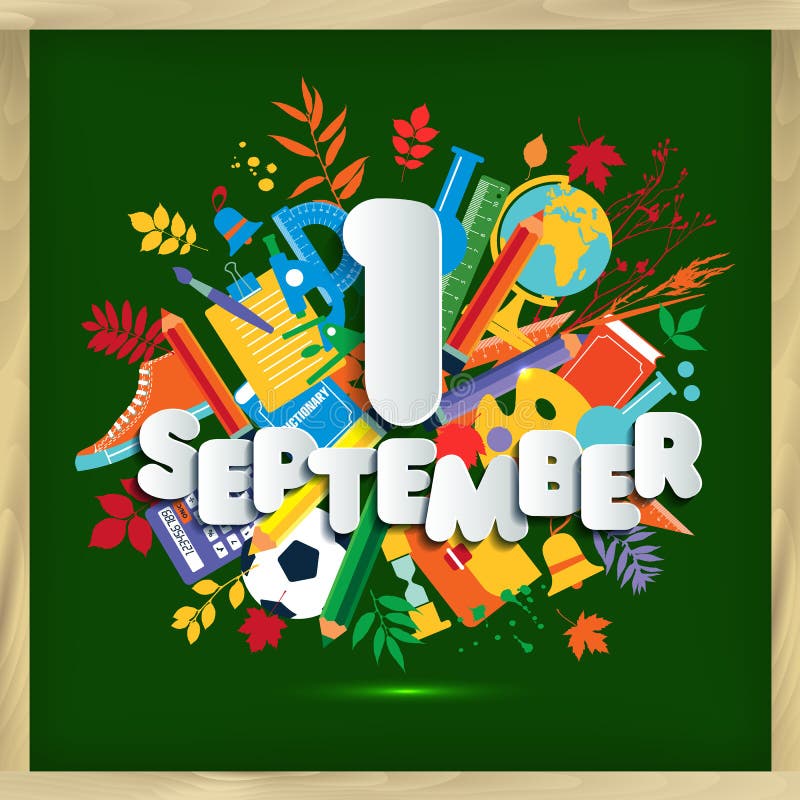 1 September Day of Knowledge. Education Vector Illustration. Stock ...