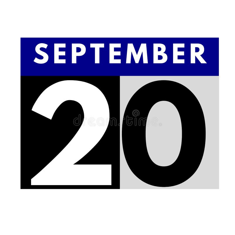 September 20 . Flat daily Calendar Icon .date ,day, Month Stock ... September 20 . Flat daily Calendar Icon .date ,day, Month Stock ...