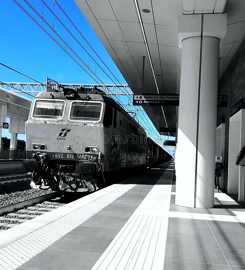 SEPTEMBER 28, 2019, High-speed Passage of a Freight Train Editorial ...