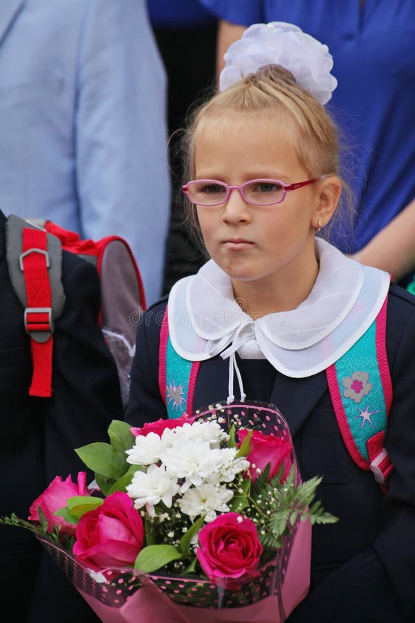 September 1, Knowledge Day in Russian School. Day of Knowledge. First ...