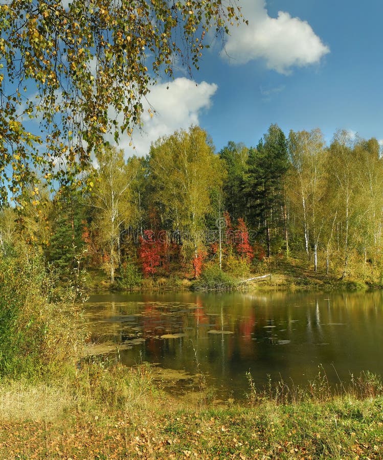 September landscape stock image. Image of orange, nature - 1680007