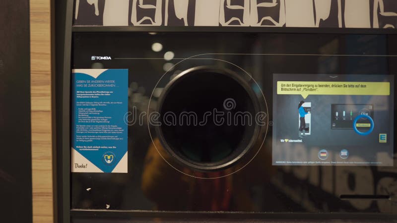 September 20, 2022. Munich. Germany. Automatic Bottle Recycling Machine ...