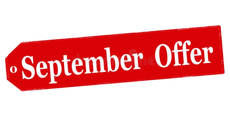 September offer stock vector. Illustration of stamp, rubber - 82273052