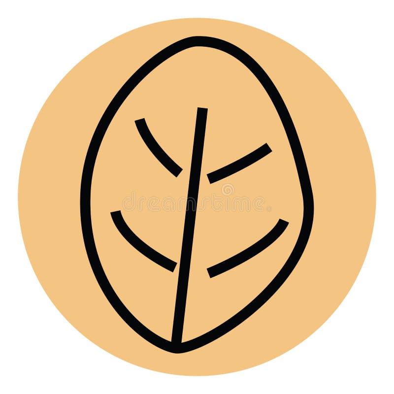 September Orange Leaf, Icon Stock Vector - Illustration of icon, golden ...