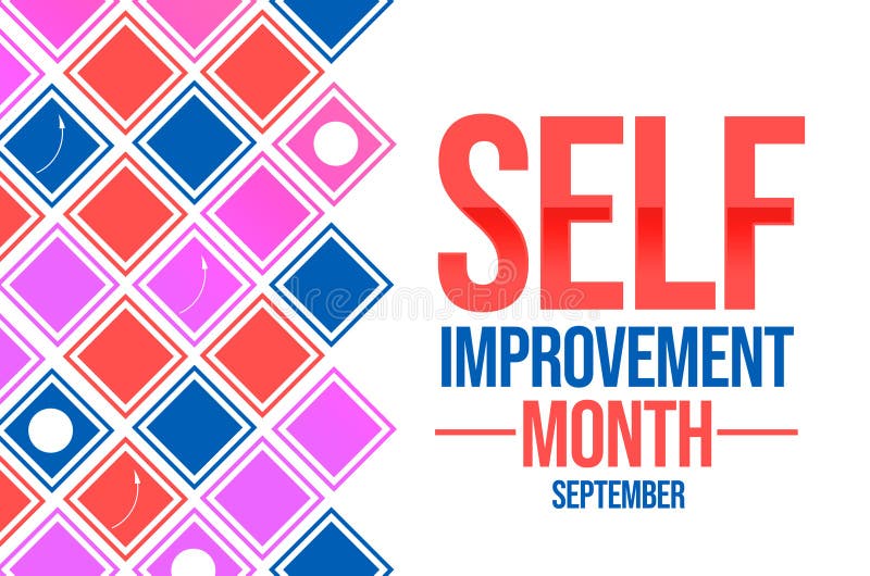 September is Self Improvement Month, Background Design with Typography ...