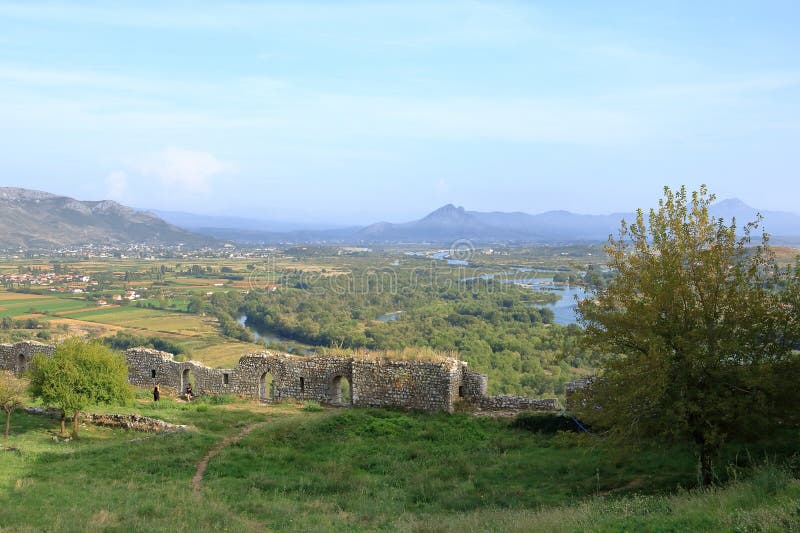 September 19 2023 - Shkoder, Albania: People Visit the the Walls of ...
