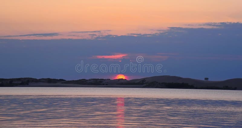September Sunset Over Silver Lake Stock Image - Image of breathtaking ...