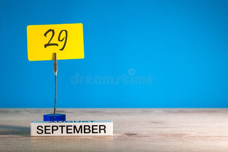 September 29th. Day 29 of Month, Calendar on Teacher or Student, Pupil ...