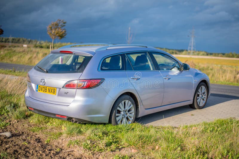 September 2018, Ustka, Poland: Mazda 6 Estate - 2008 Model, GH ...