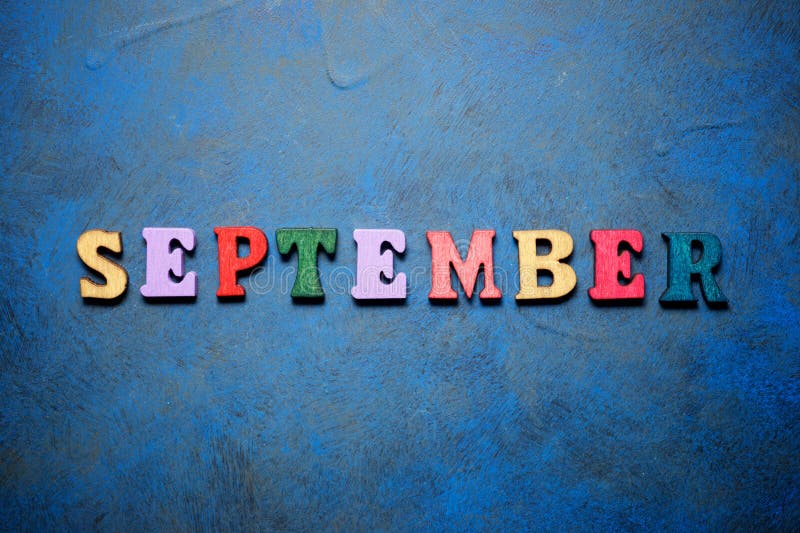 September word view stock image. Image of sign, concept - 177146767