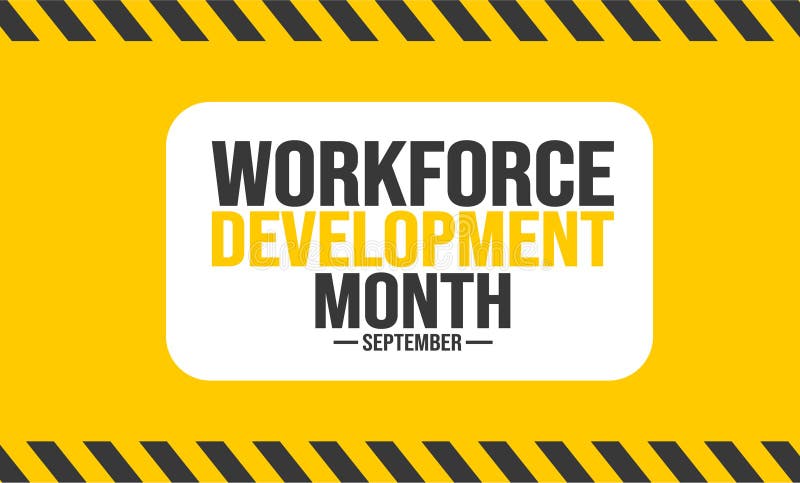 September is Workforce Development Month Background Template. Holiday ...