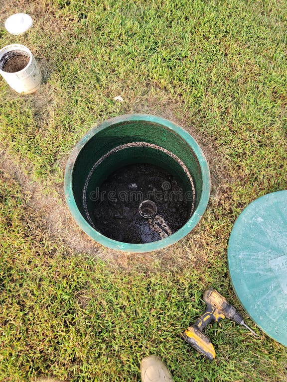 Septic system full stock photo. Image of waste, full - 255235612
