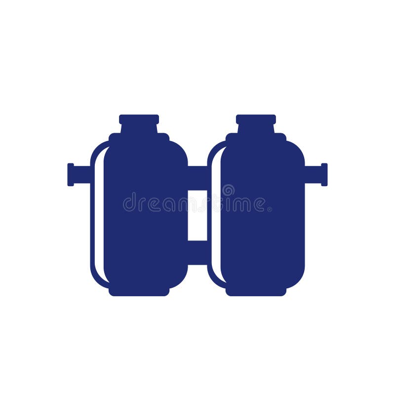 Septic System with Two Tanks Icon Stock Vector - Illustration of ...