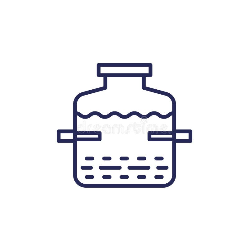 Septic Tank Line Icon, Sewer System Vector Stock Vector - Illustration ...