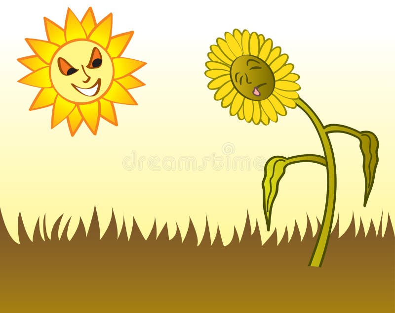 Sequía ilustración del vector. Ilustración de julio, global - 20199279