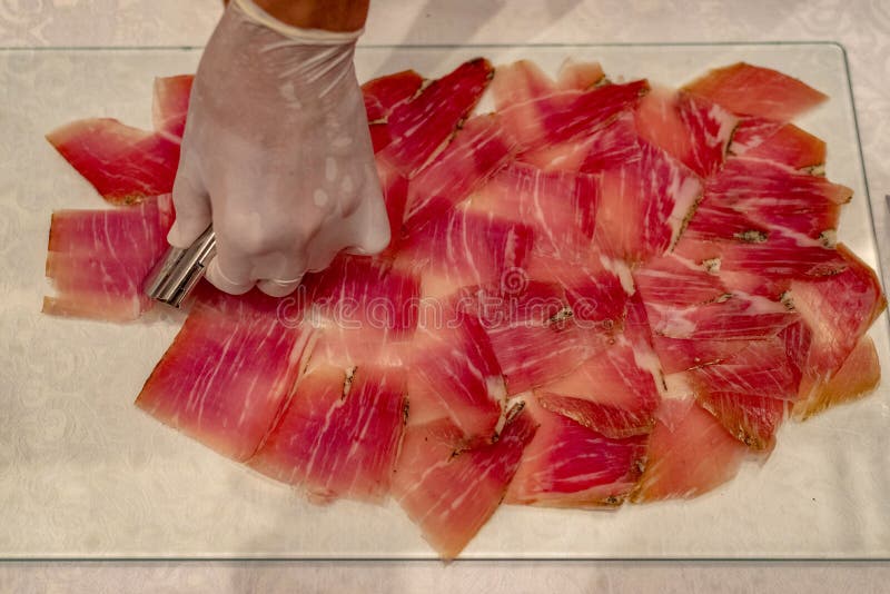 Jamon Rebanadas de pan foto de archivo. Imagen de emparedado - 79197402