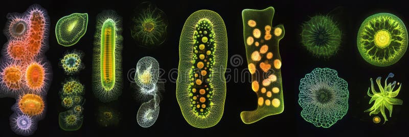 Evolving Bacteria Showcasing Diverse Forms and Structures in Natural ...