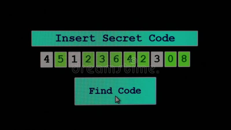 Sequence of Characters on the Computer Screen after a Cyber Attack ...