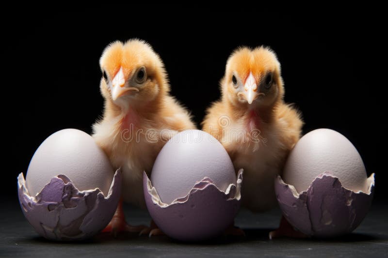 Sequence of a Chick Hatching from an Egg Stock Photo - Image of ...