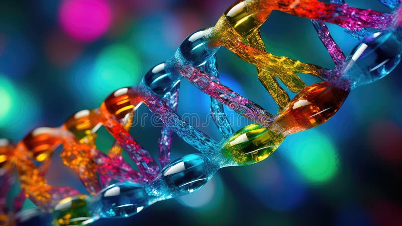 Sequence dna chain stock illustration. Illustration of transcription ...