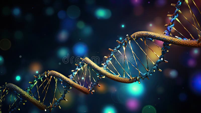 Sequence dna line stock illustration. Illustration of helix - 307645085