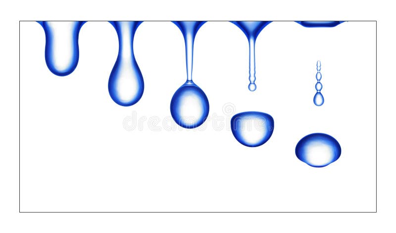 Sequence of a Drop of Water Stock Illustration - Illustration of flow ...