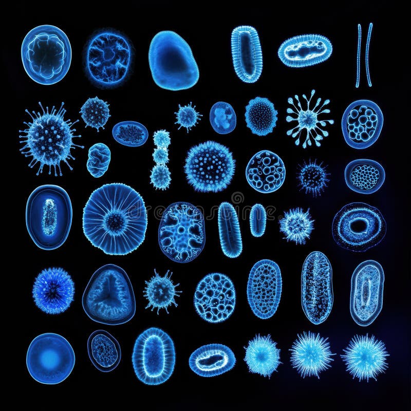 Sequence of Evolving Bacteria Showcasing Diversity and Adaptation in ...