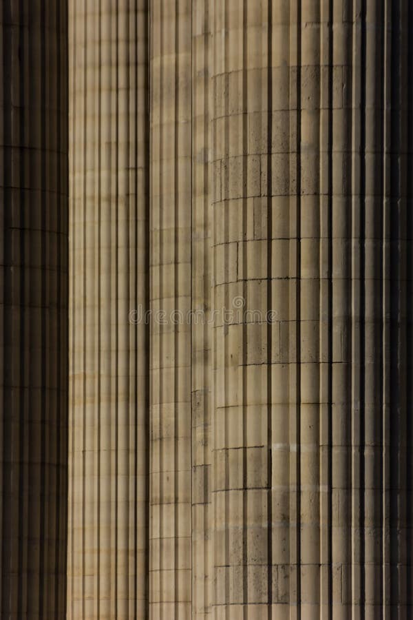Ancient Columns Create Interesting Patters Stock Image - Image of ...