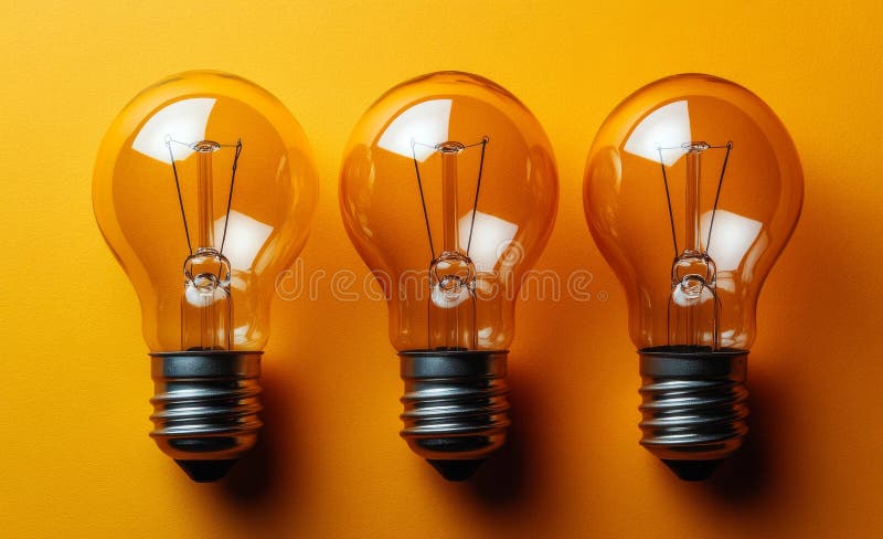 A Sequence of Light Bulbs Embodying a Notion, with One Bulb Shining ...