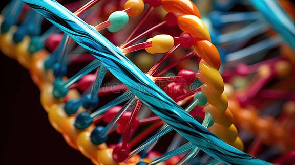 Sequence molecule dna stock illustration. Illustration of nucleotide ...