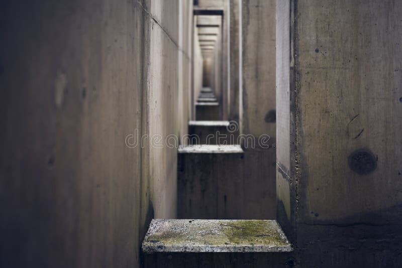 Sequence of Rectangular Holes Inside Each Other in an Old Rusty ...