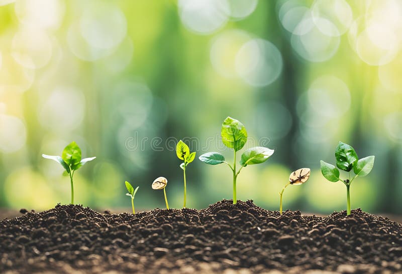 Seeds Growing Trees Stock Illustrations – 408 Seeds Growing Trees Stock ...