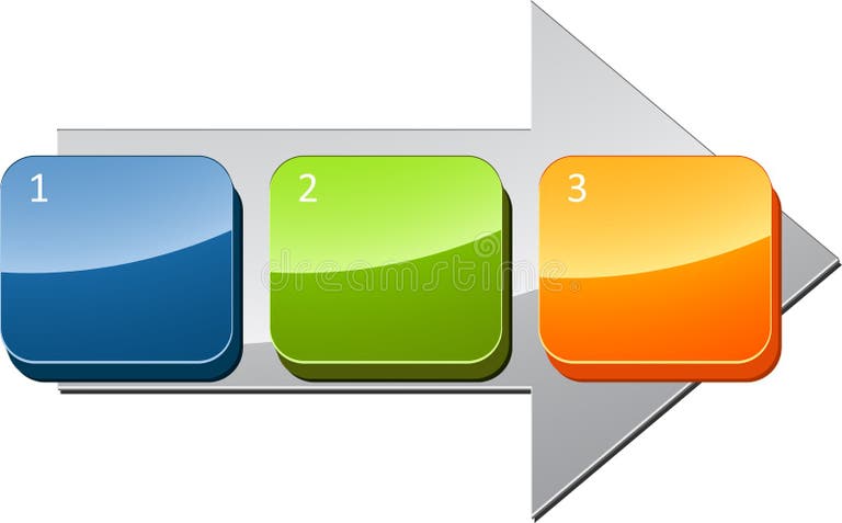 Numbered Sequential Steps Business Diagram Illustration Stock ...