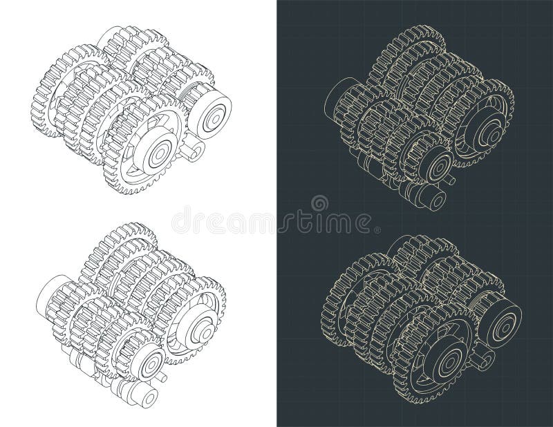 Gearbox Blueprints Stock Illustrations – 48 Gearbox Blueprints Stock ...