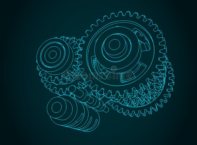 Gearbox Blueprints Stock Illustrations – 39 Gearbox Blueprints Stock ...