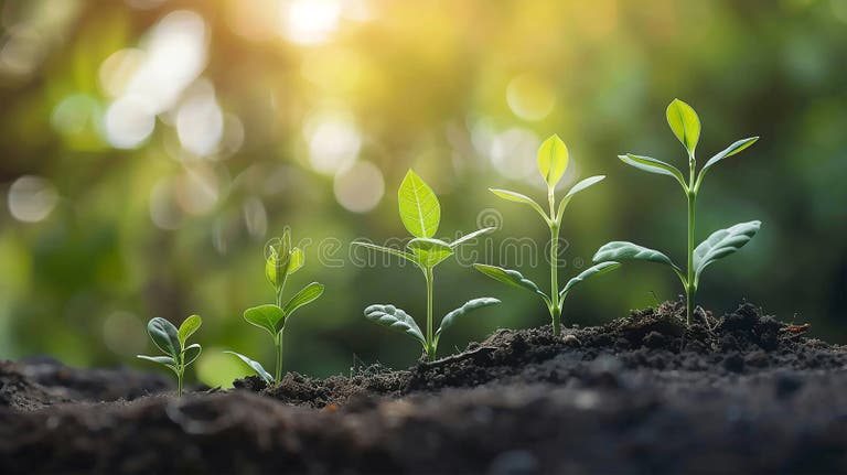 Sequential Tree Growth by Generative AI Stock Illustration ...