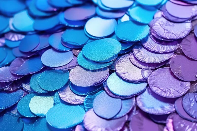 Sequins Close-up Macro Background Stock Illustration - Illustration of ...