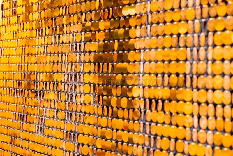 Sequins Reflective Background. Golden Sequins, Sparkling Background ...