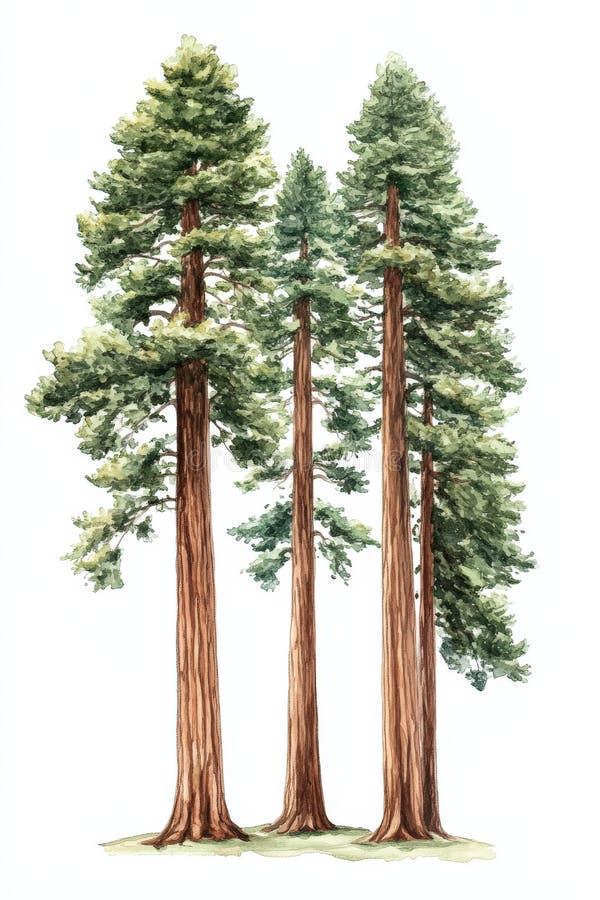 Sequoia Sempervirens Trees Thriving in Sunlight during Springtime Stock ...