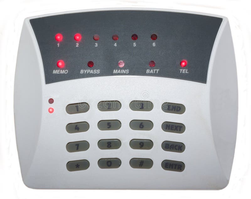 The Panel of the Security Alarm System Stock Vector - Illustration of ...
