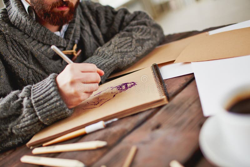 Ser humano de dibujo imagen de archivo. Imagen de pasatiempo - 94620391