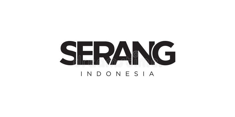 Serang in the Indonesia Emblem. the Design Features a Geometric Style ...