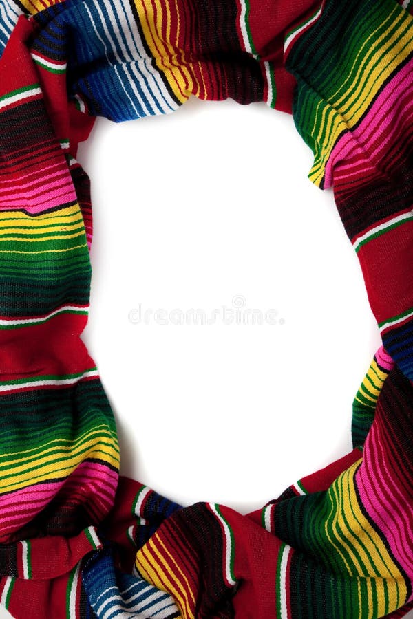 Serape As a Border with Copy Space Stock Image - Image of white ...