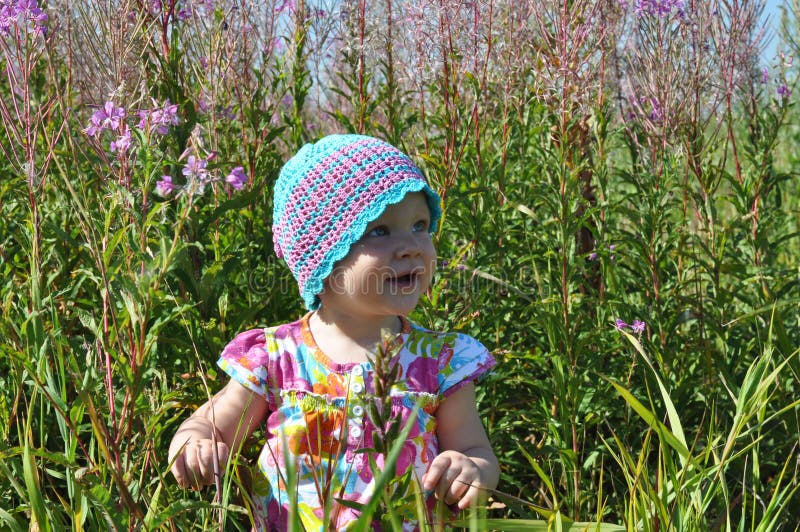 Seraphic smile stock photo. Image of green, flower, little - 57416982