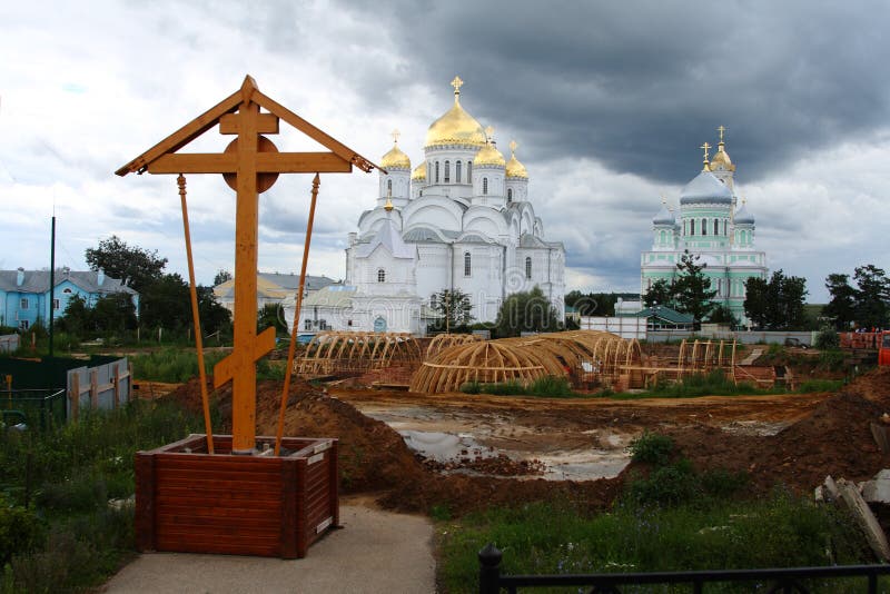Seraphim-Diveyevo Monastery Stock Photo - Image of cathedral ...
